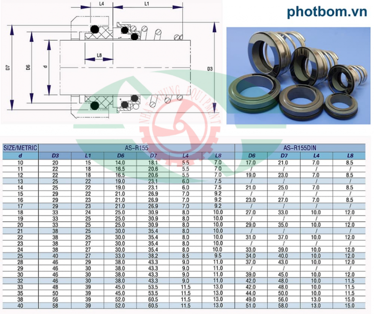 Phớt máy bơm trục ngang Ebara | Công ty TNHH thiết bị Nhật Nhung